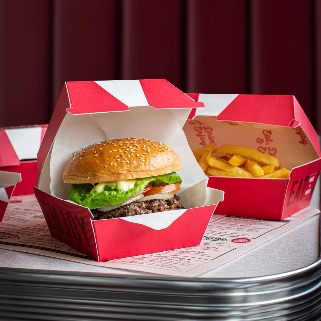 Custom Your Logo Branded Burger Boxes Printed Fashion Food Boxes for ...