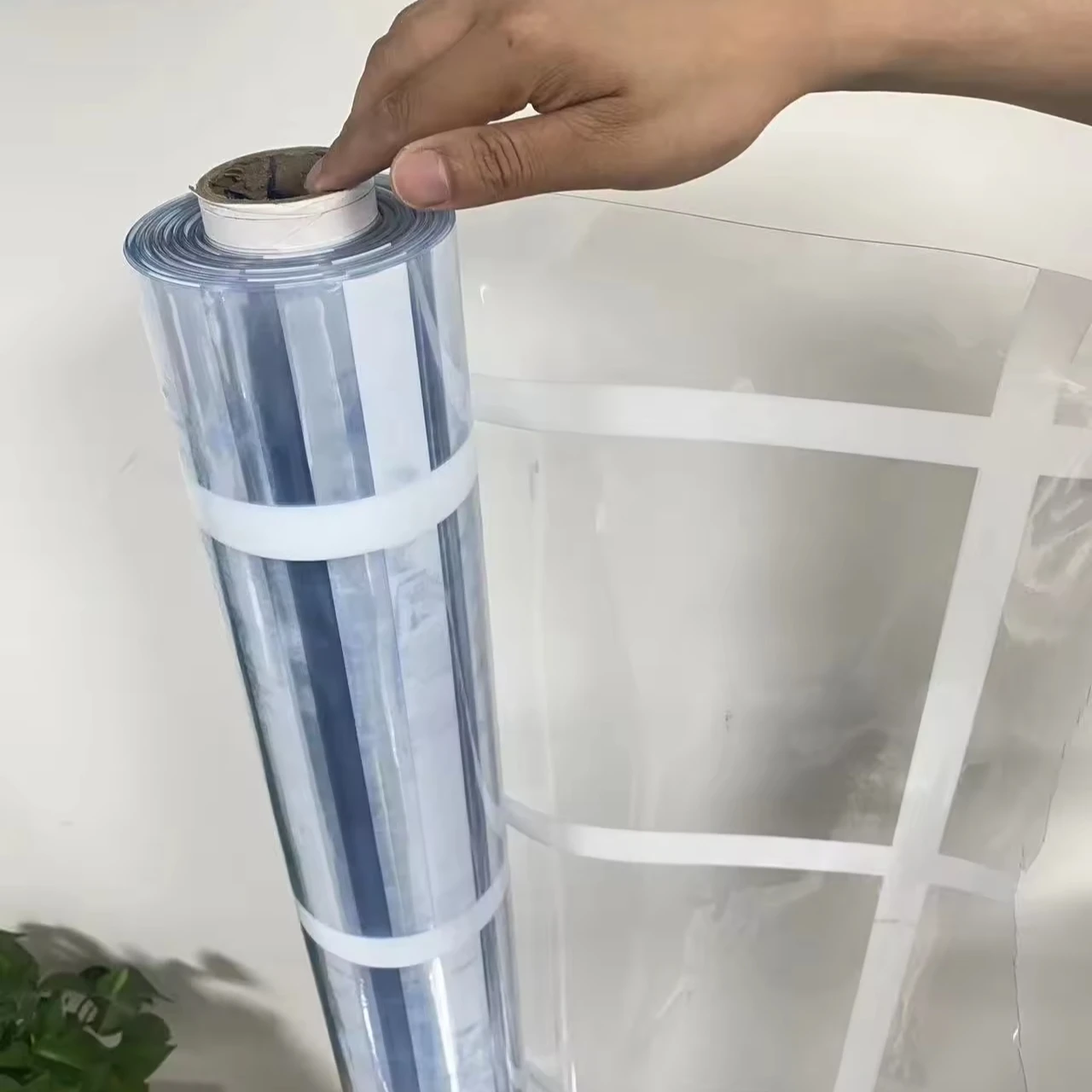 Industrial Waterproof PVC Transparent Clear Tarpaulin Roll for Rain ...