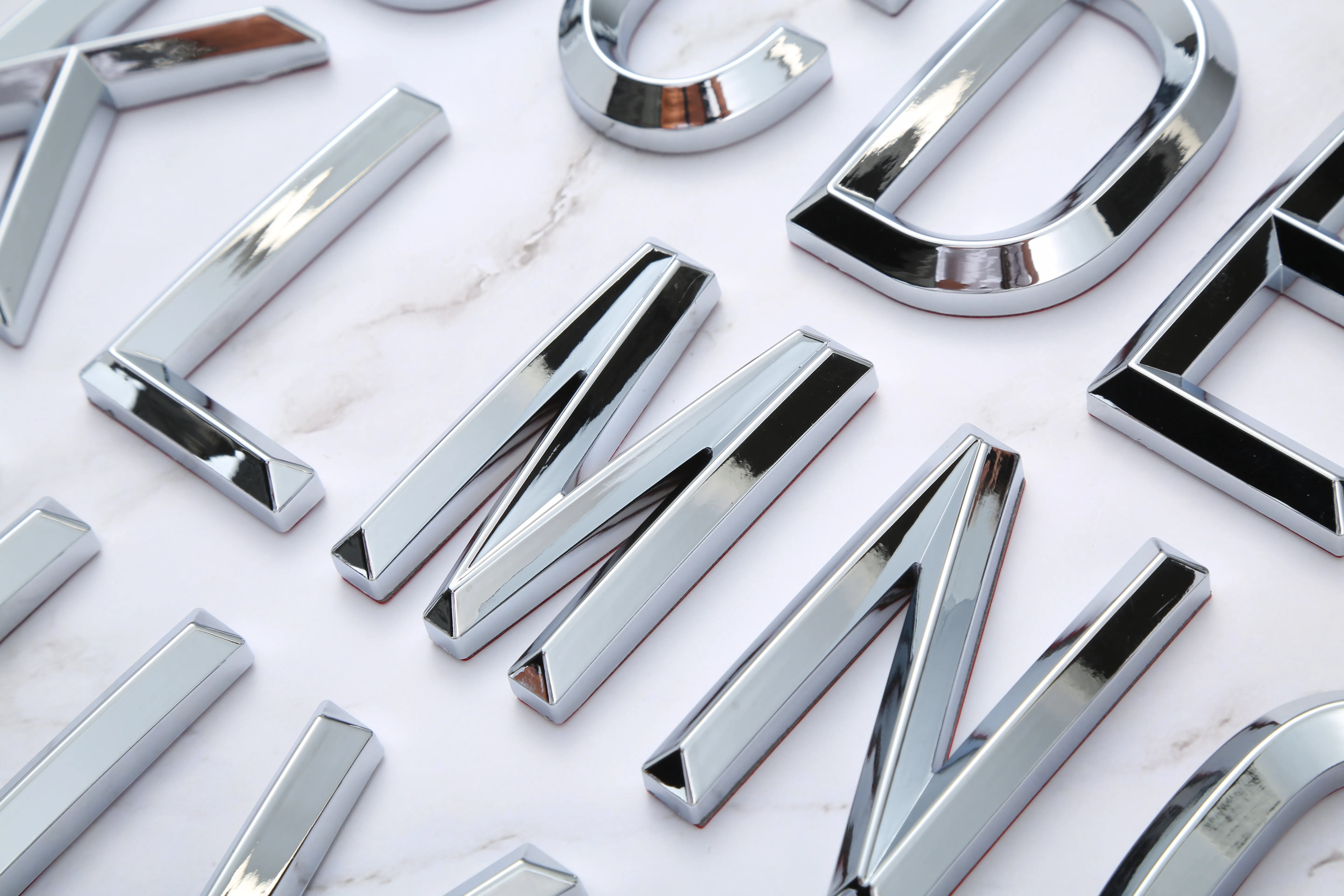 Electroplating process letter A~Z Adhesive Door Number for House ...