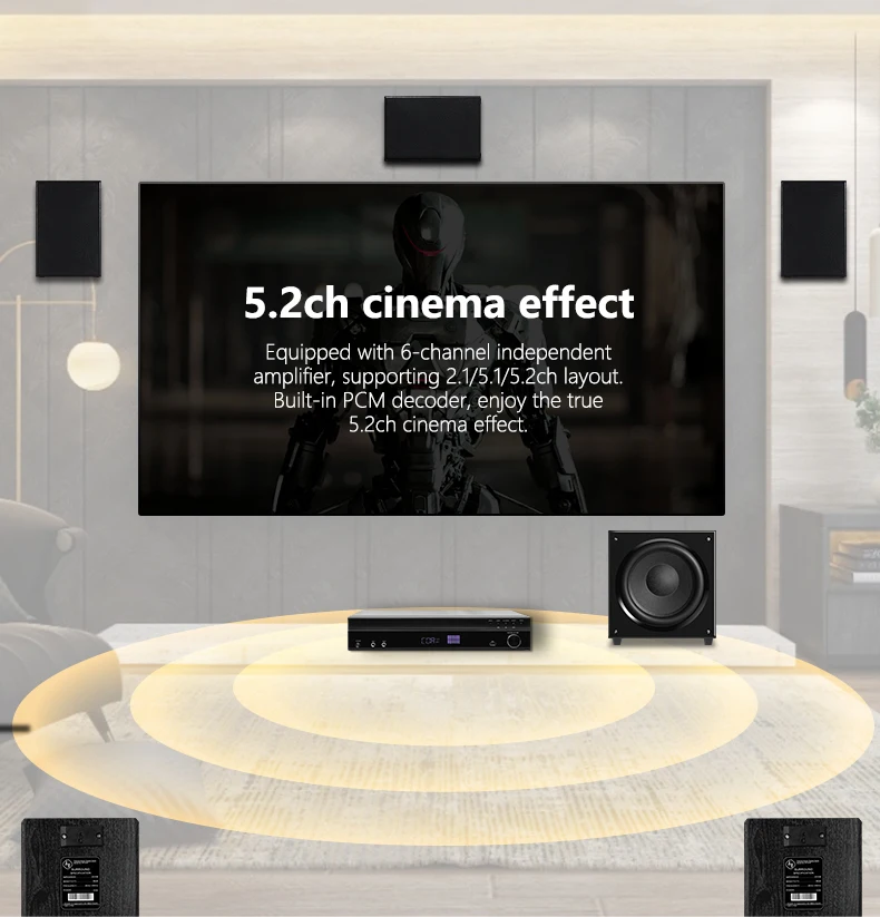 AV-6360 Class D 5.1ch Amplifier - 2000w Power in Philippines