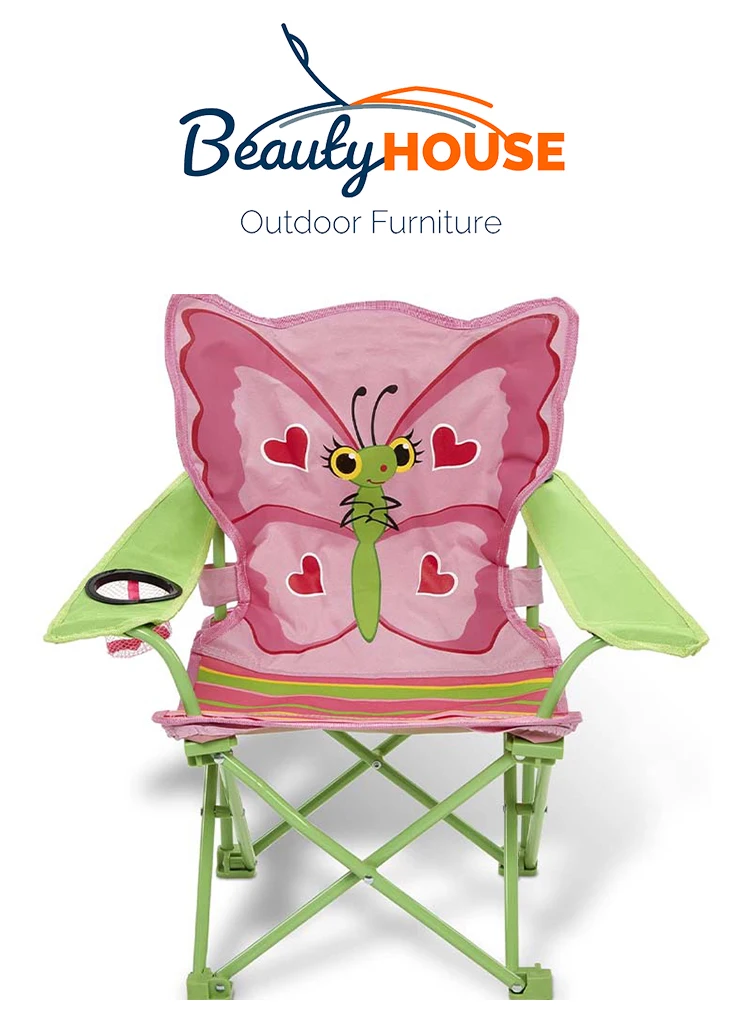 Support Custom Outdoor Cartoon Printed Backpacks Kids Beach Folding ...