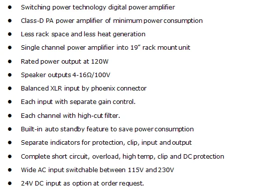 Class D Pa Power Amplifier Single Channel Class-d Amplifier - Buy ...