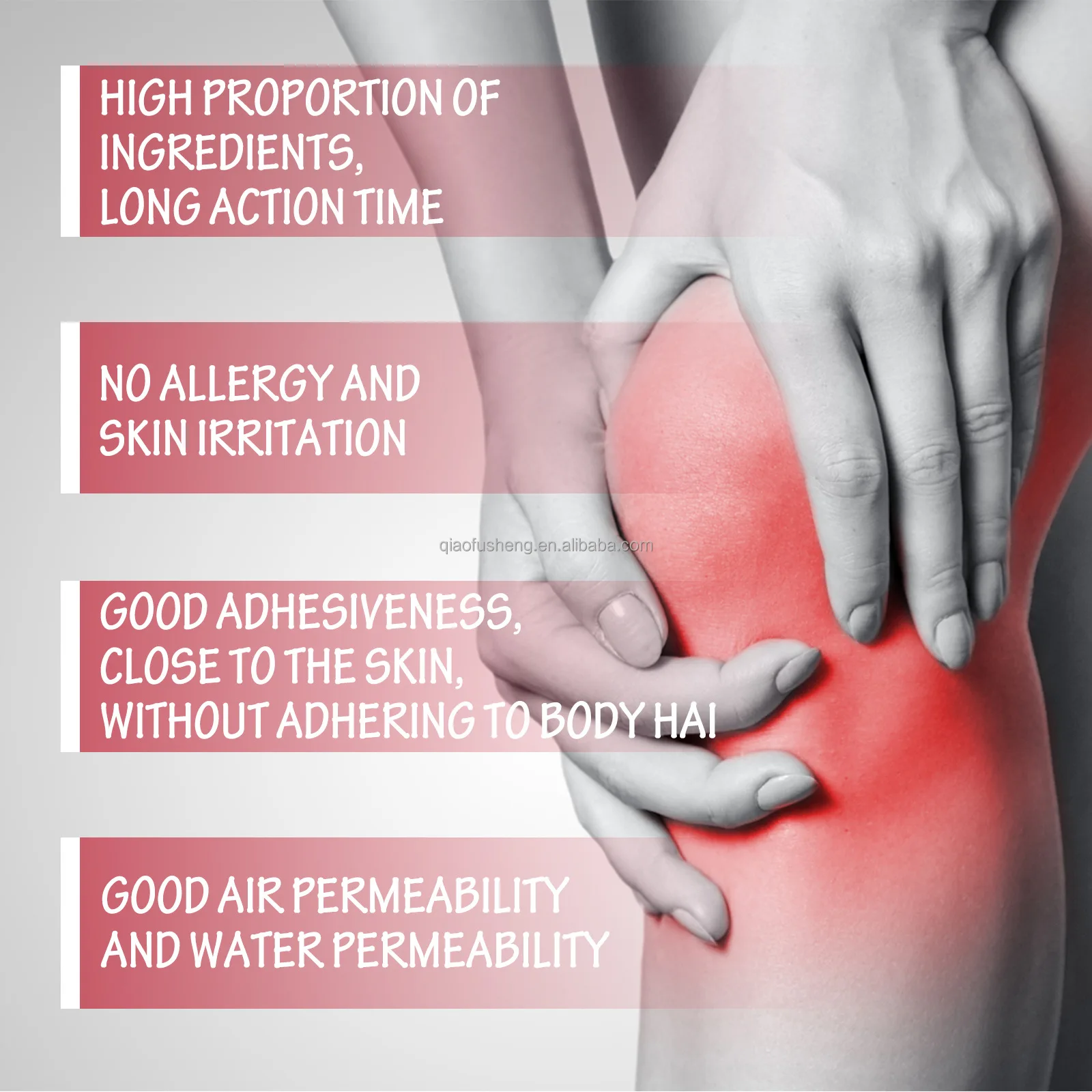 Hot Muscle Pain Patch Perforated Elastic Chili Capsicum Plaster ...