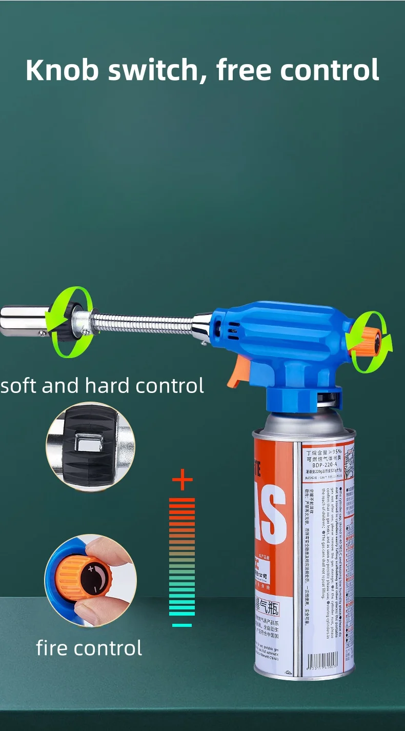 The New 2024 Handheld Portable Lighters Flame Gun Gas Torch Flame Gun ...