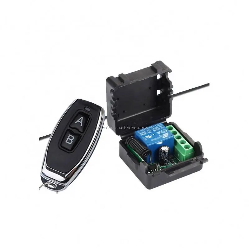 433Mhz 220V 10A Wireless Remote Control Switch 12V 1CH relay Receiver ...