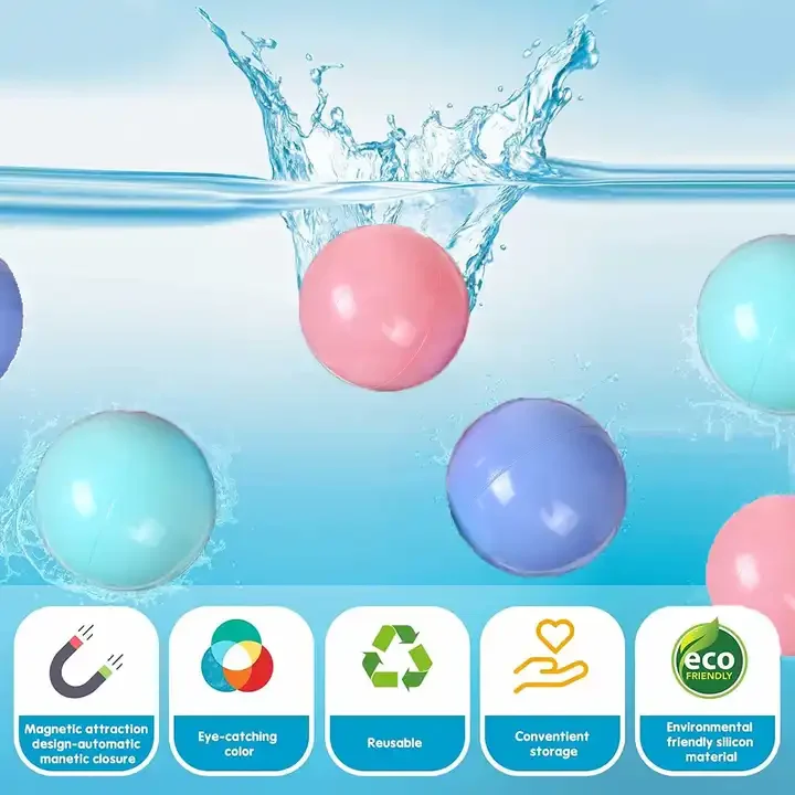 Hot Selling Magnetic Silicone Water Ball With Quick Water Injection And ...