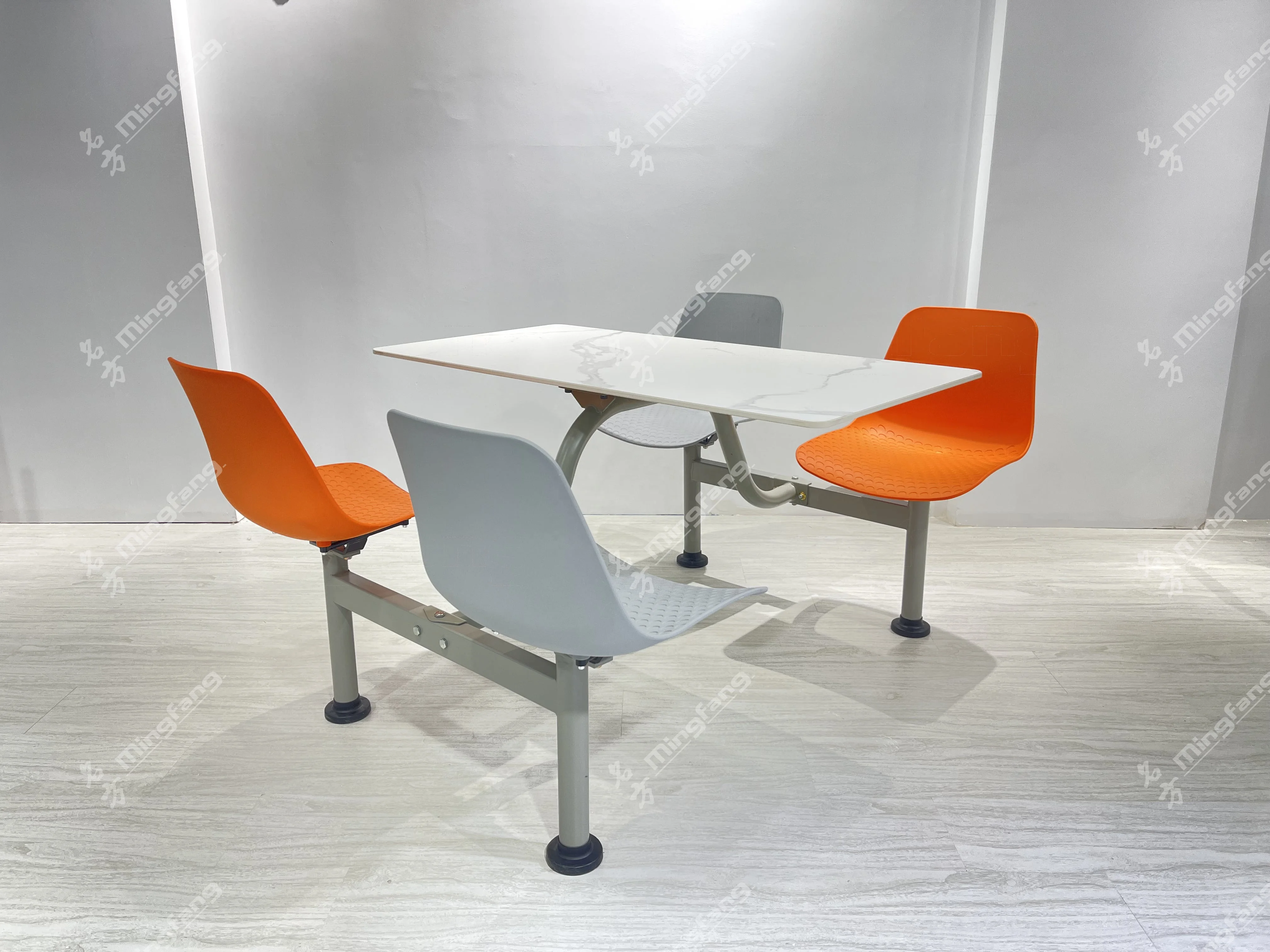 Four-seater Conjoined Dining Table School Canteen Restaurant Table And ...