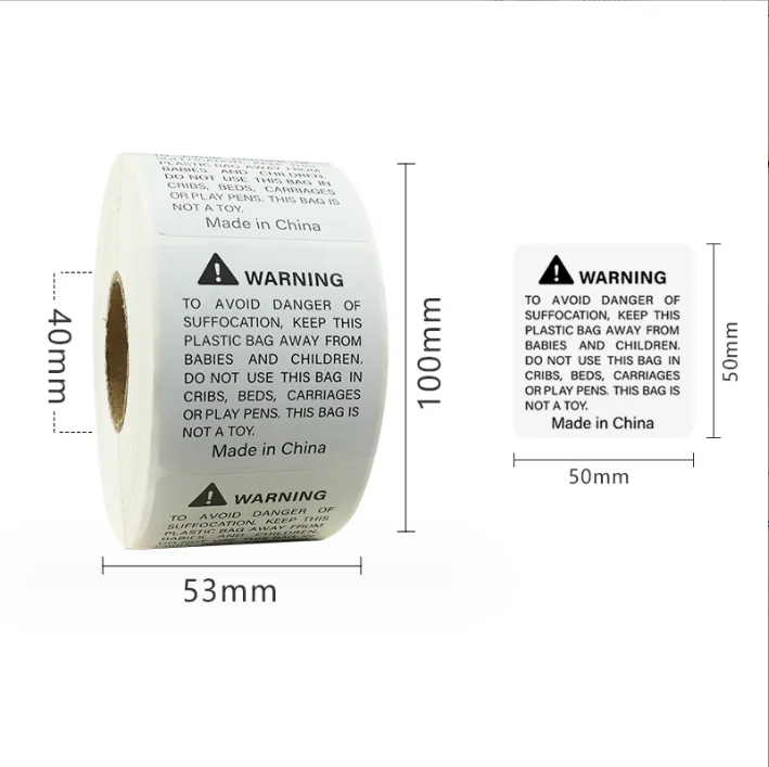 Custom Printing Paper Security Warning Sticker - Buy Label Sticker ...