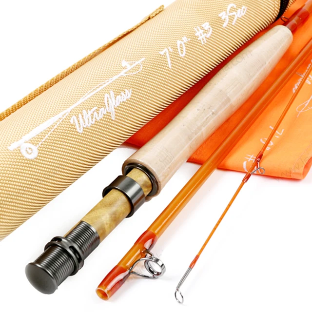 Custom Freshwater 7ft 3wt 3pc Transparent Fiberglass Fly Rod - Buy ...