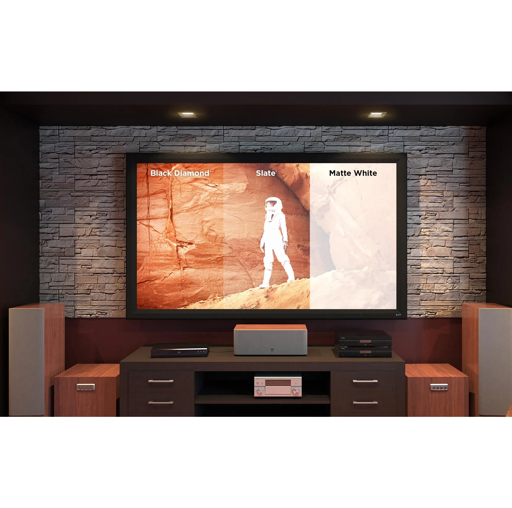 4k Ultra Hd Cinema Screen/fixed Frame Screen /frame Style Wall Mounted ...
