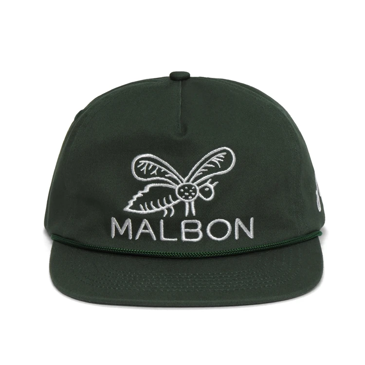 Custom Embroidery 5 Panel Caps Unstructured Rope Snapback Hats| Alibaba.com