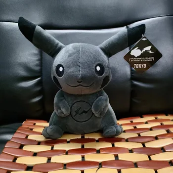 Graffiti Black Pikachu Anime Pokemoned Plush Toys Cartoon Figure ...