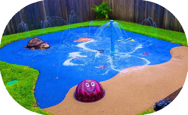 Cenchi Hotel Resort Water Playground Children Splash Pad Wet Deck ...