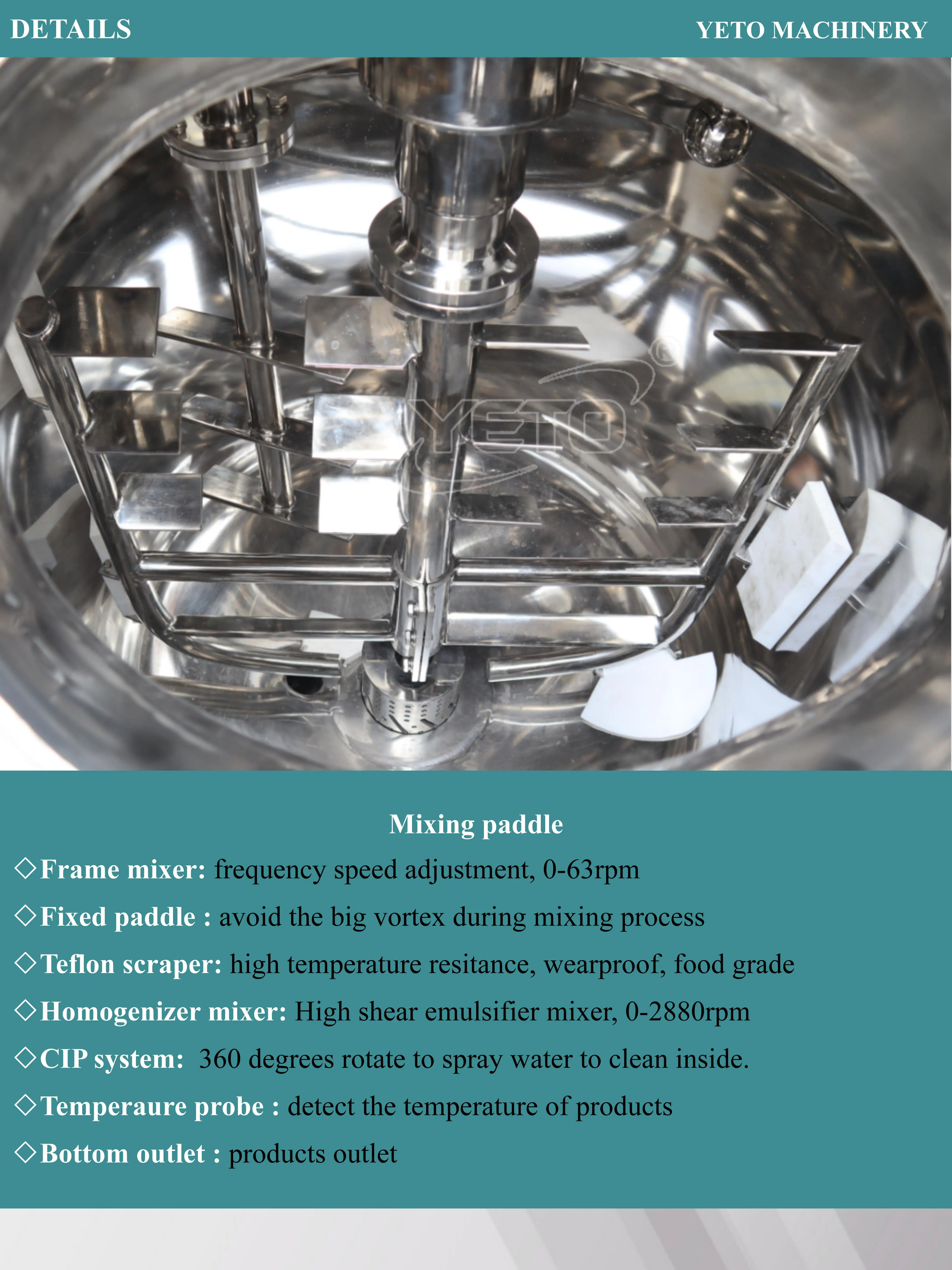 Emulsifier Mixer Machine Vacuum Mixer Homogenizer Chemical Machinery ...