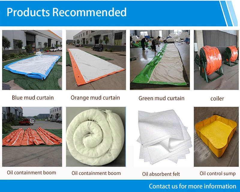 Eco-friendly PVC Oil Spill Containment Boom for Sea Flotation