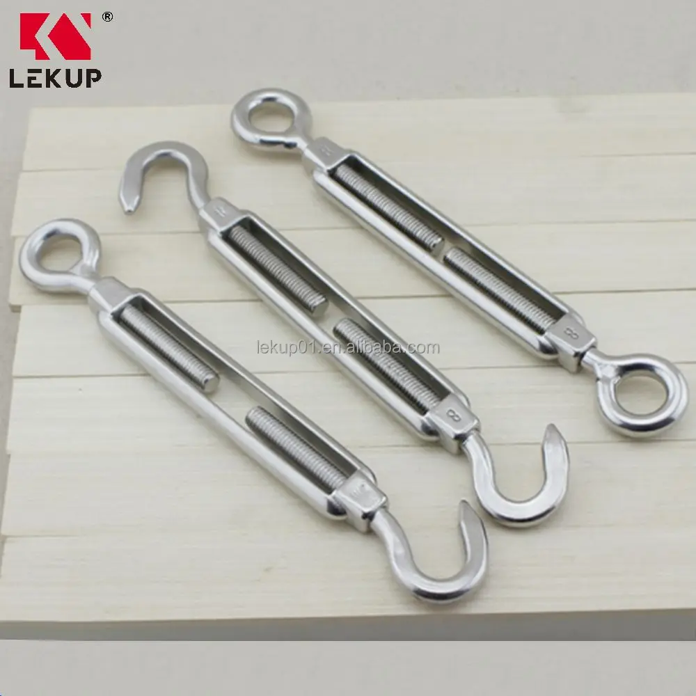 Jis Type Turnbuckle Stainless Steel Turnbuckle Hook Heavy Duty M6 M8 ...
