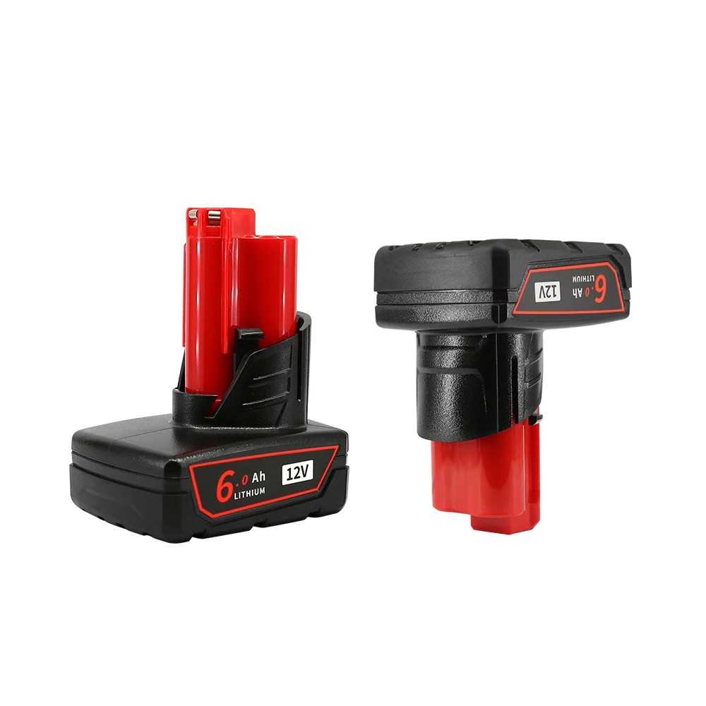12v 6000mah Power Tool Battery Rechargeable For Milwaukee Mil-m12b 48 ...