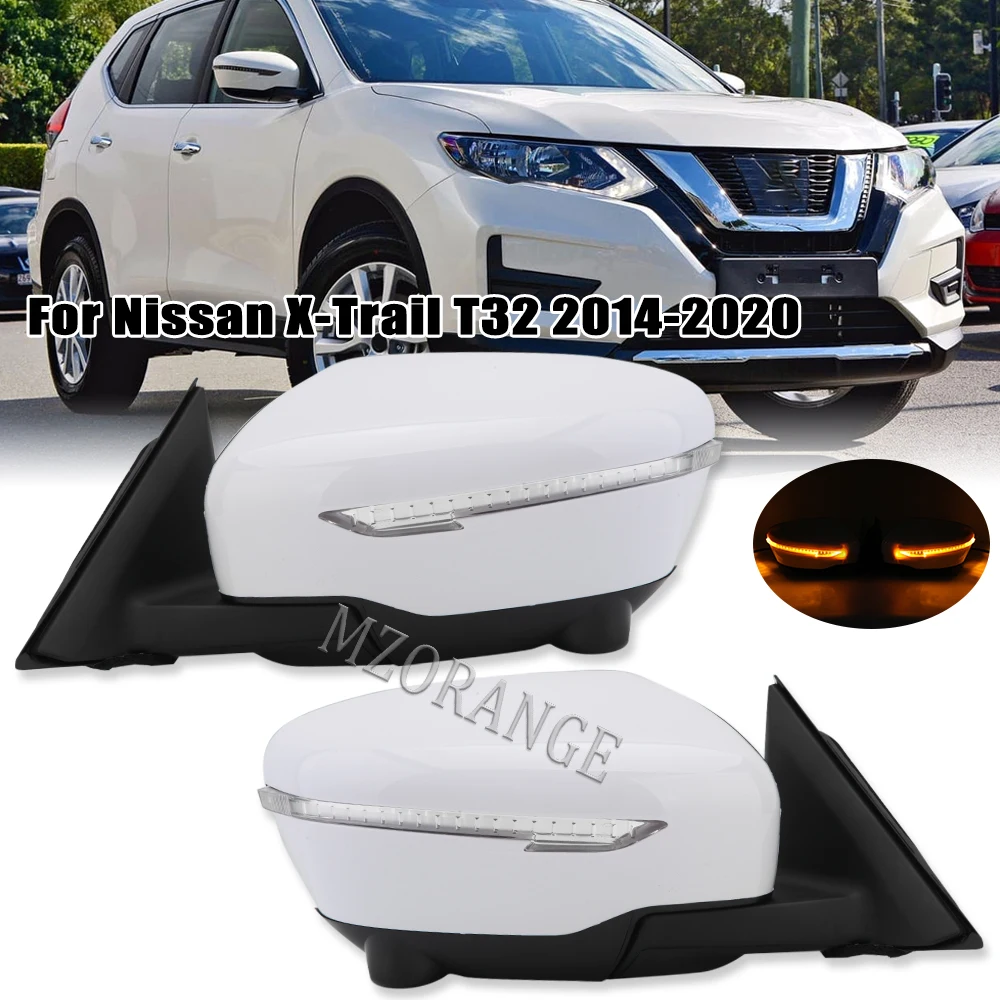 White Primer Assembly Wing Back Door Mirror 13 Pin Rear View Rearview ...