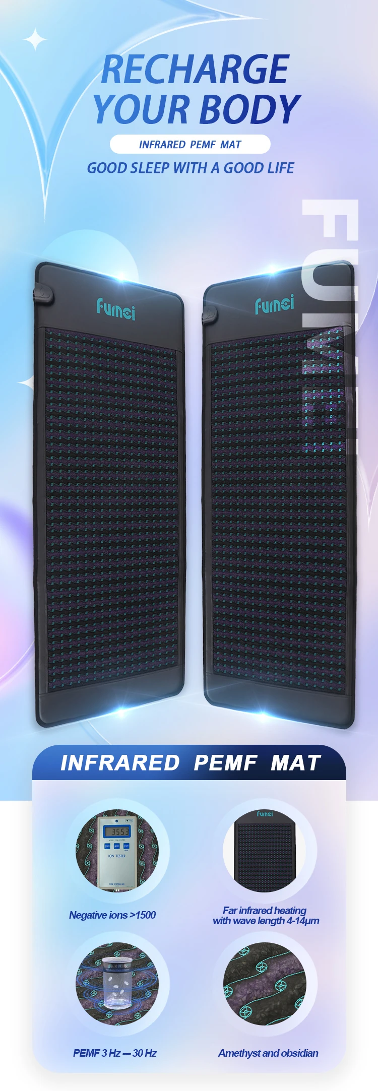 Chakra PEMF Inframat - Enhanced Infrared Therapy Mattress