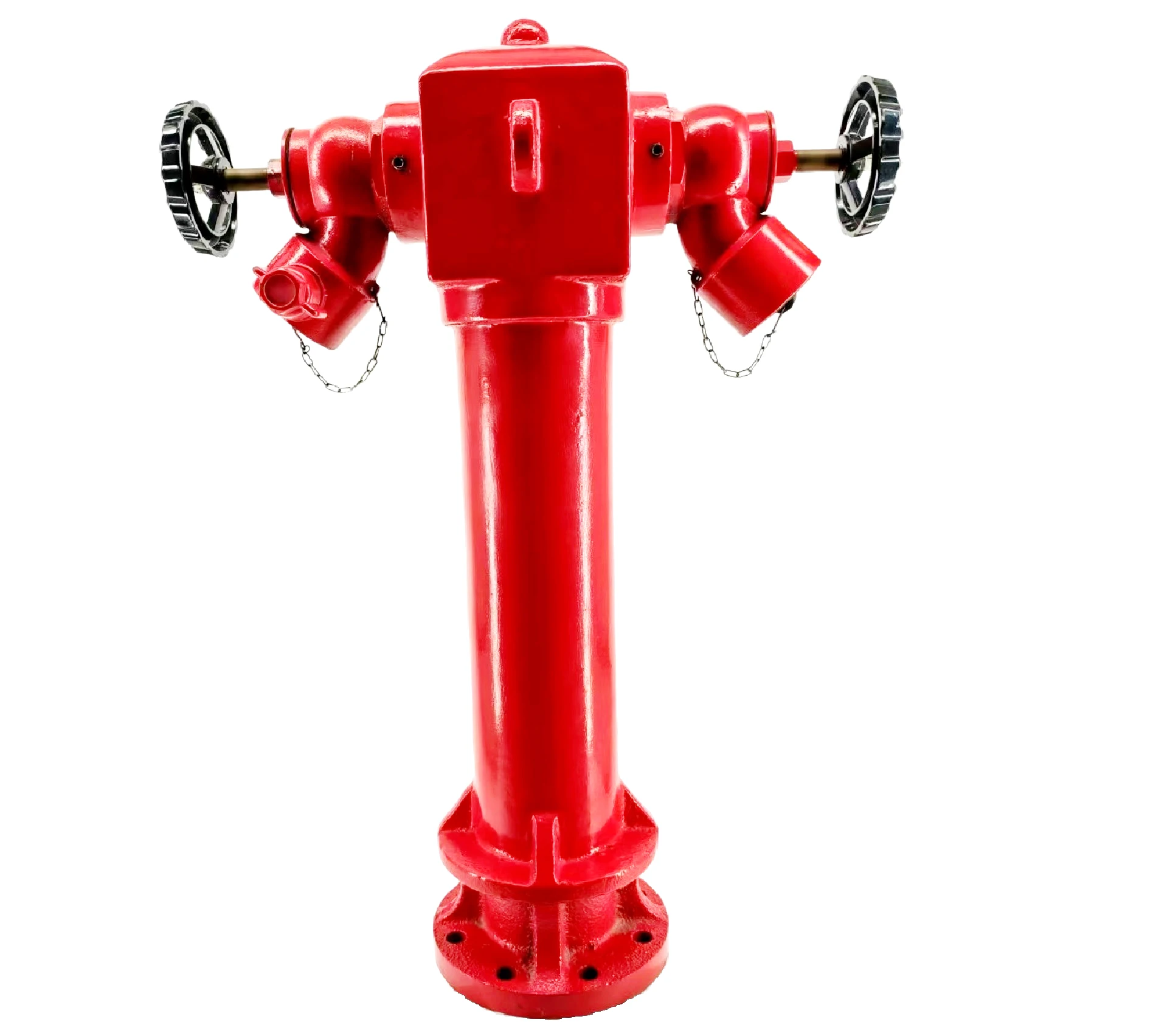 DN150 Double Outlet Outdoor Fire Hydrant Gost 80 Compliant 6inch Underground Hydrant 2 Valved ...