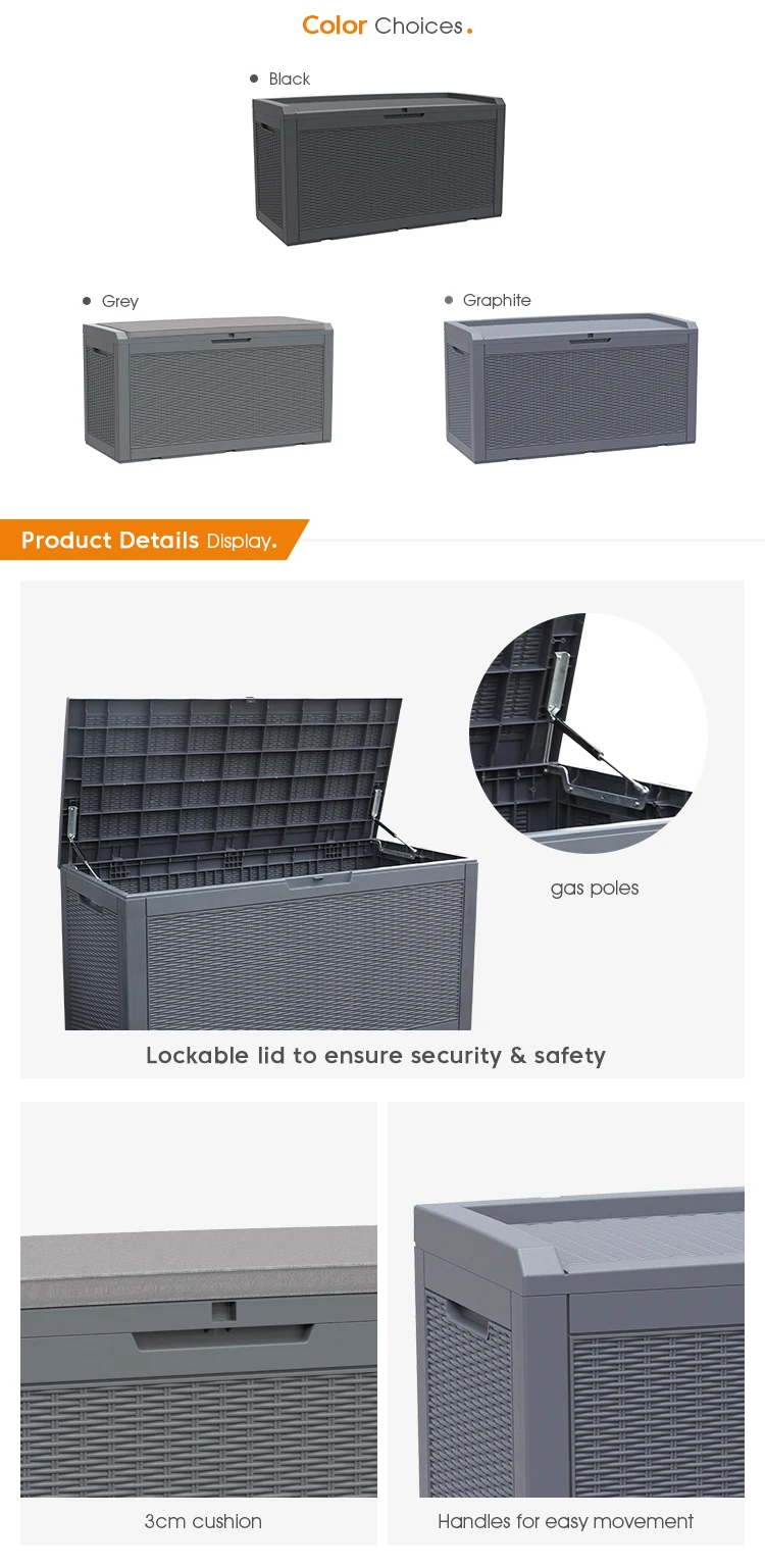 Durable Outdoor Storage Box - Perfect for Garden & Patio