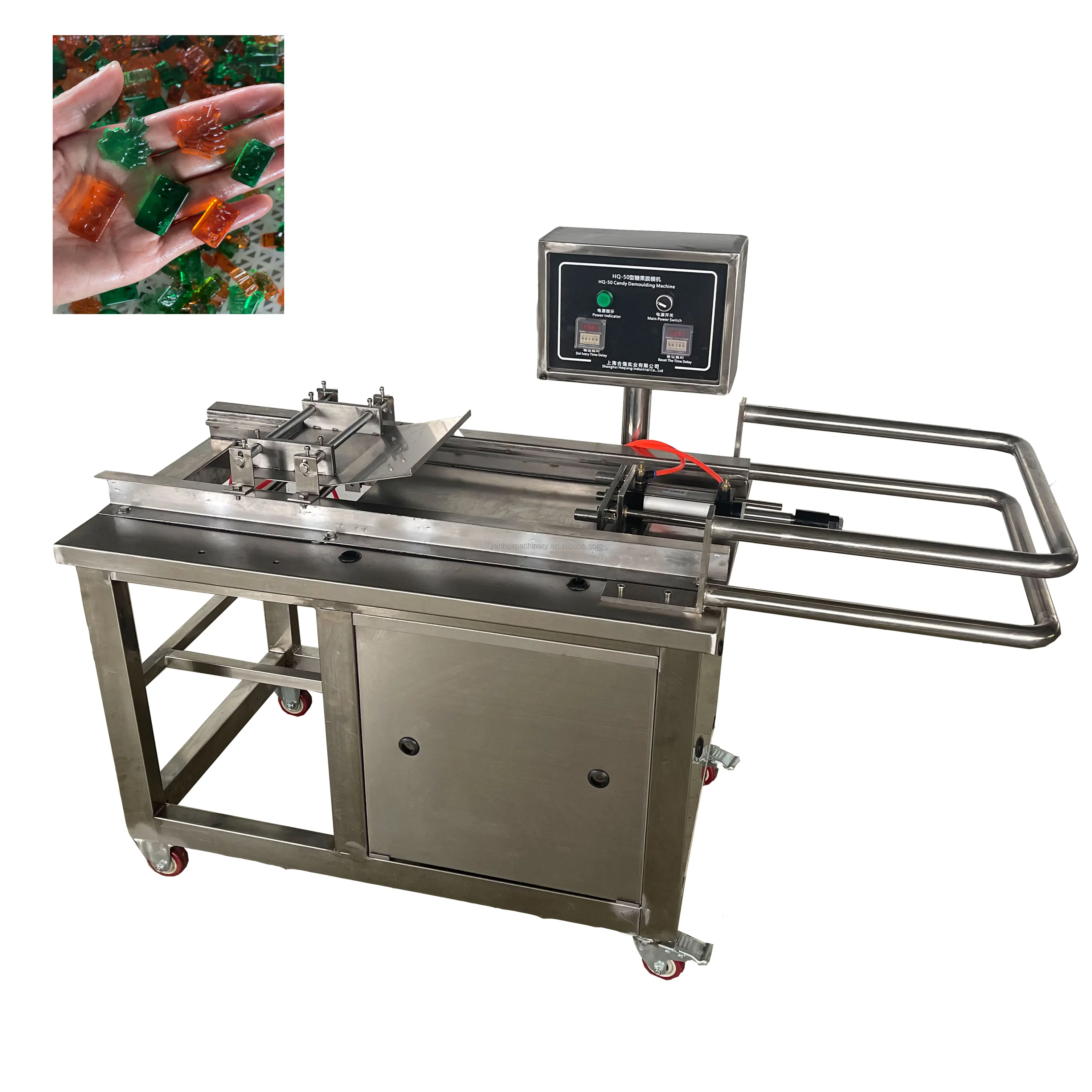 Small Scale Gummy Mold Universal Depositor Semi Automatic Sugar Mint ...