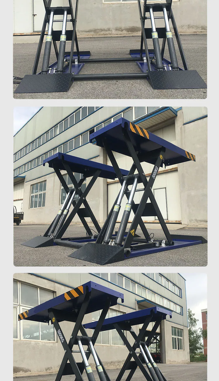 Car Ramps Hydraulic Car Lifting Ramp Car Lift Scissor 1.4m 5t Four ...