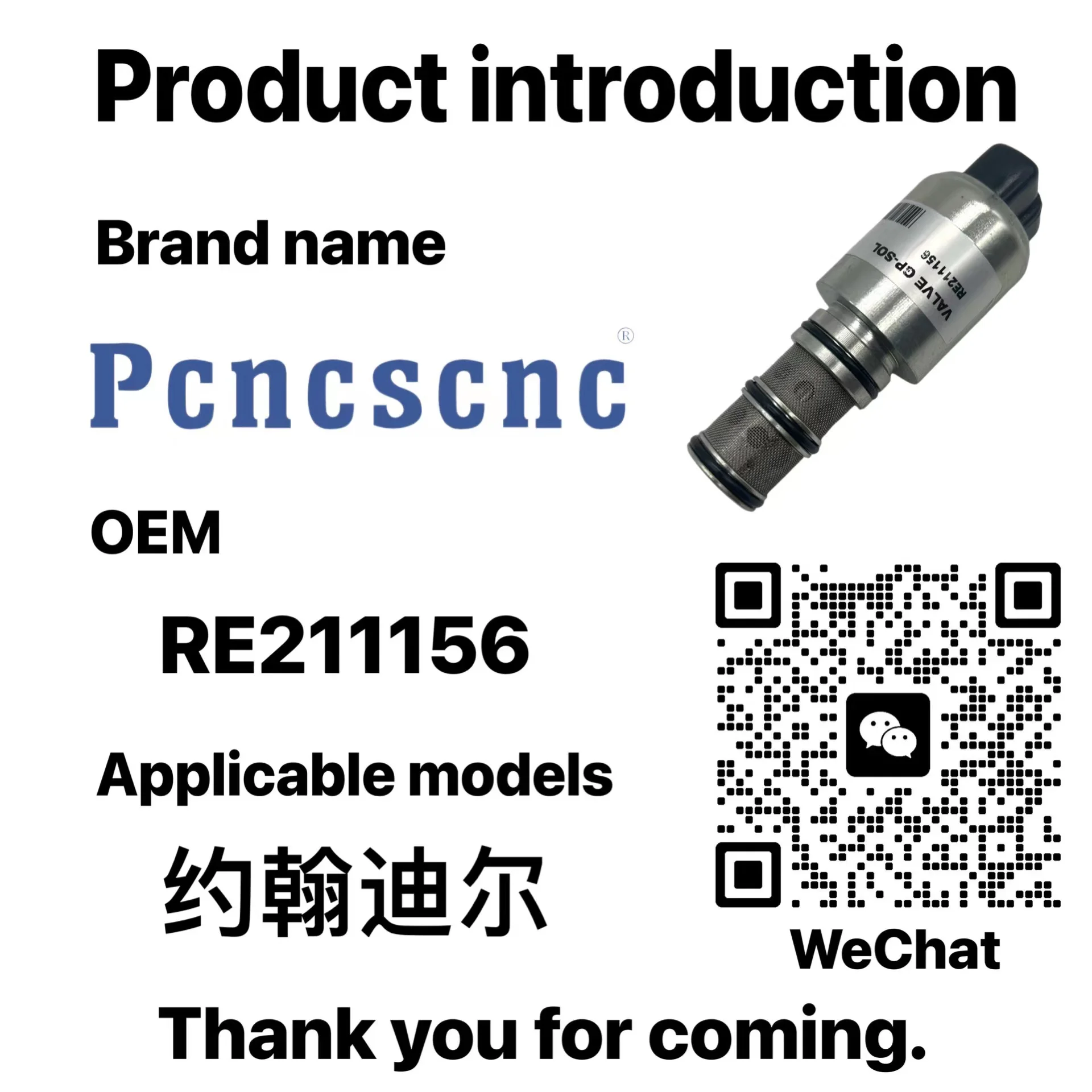 Solenoid Valve Re211156 For John Deere's 9510r 9330 9410r 9430 9120 ...