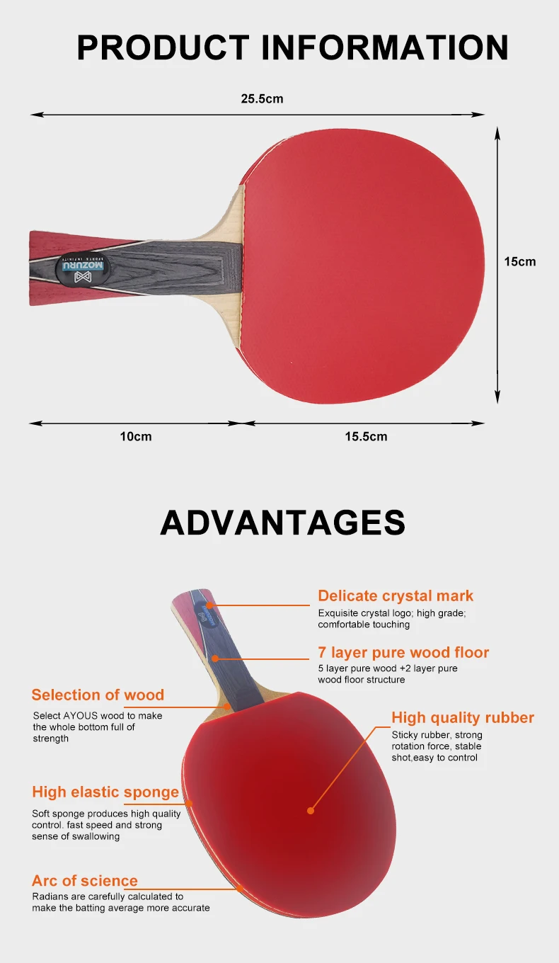 Hihg Quality Ping Pong Racket Penhold Training Innovative Table Tennis ...