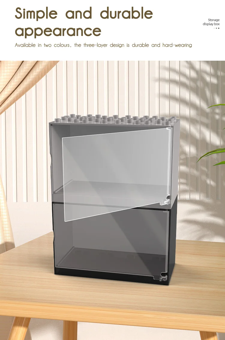 Sh Clear Plastic Minifigures Display Case Stackable Building Block ...