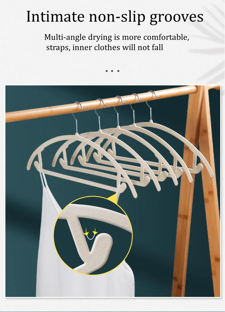 Modern Premium Velvet Hangers Non Slip No Shoulder Bump Suit Hangers ...