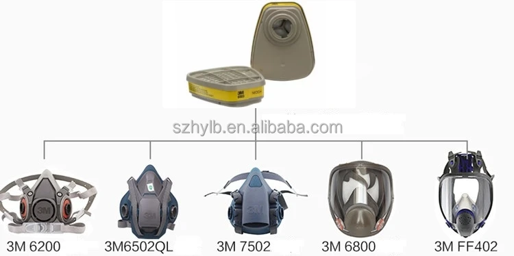 Organic Vapor/acid Gas Cartridge 6003 - Anti-Vapor Protection