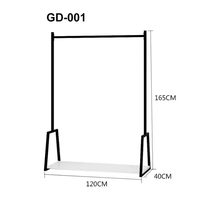 Metal Clothing Display Stands for High End Showrooms