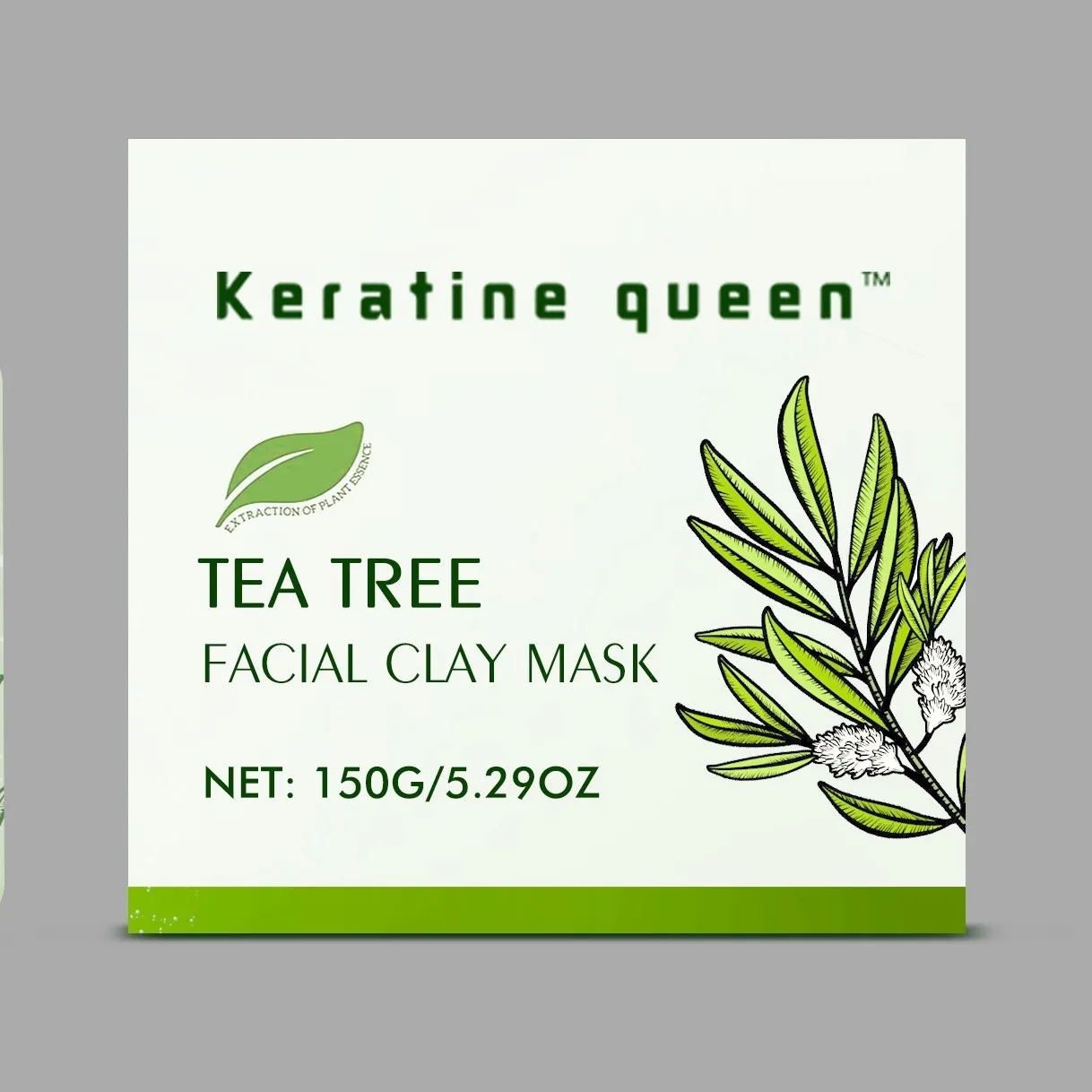 Private Label Tea Tree Oil Organic Collagen Mud Face Mask Beauty Facial ...