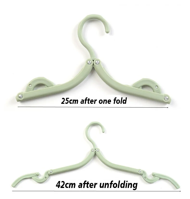 Folding Hanger Travel Portable Clothes Hanger Multifunctional Clothes ...