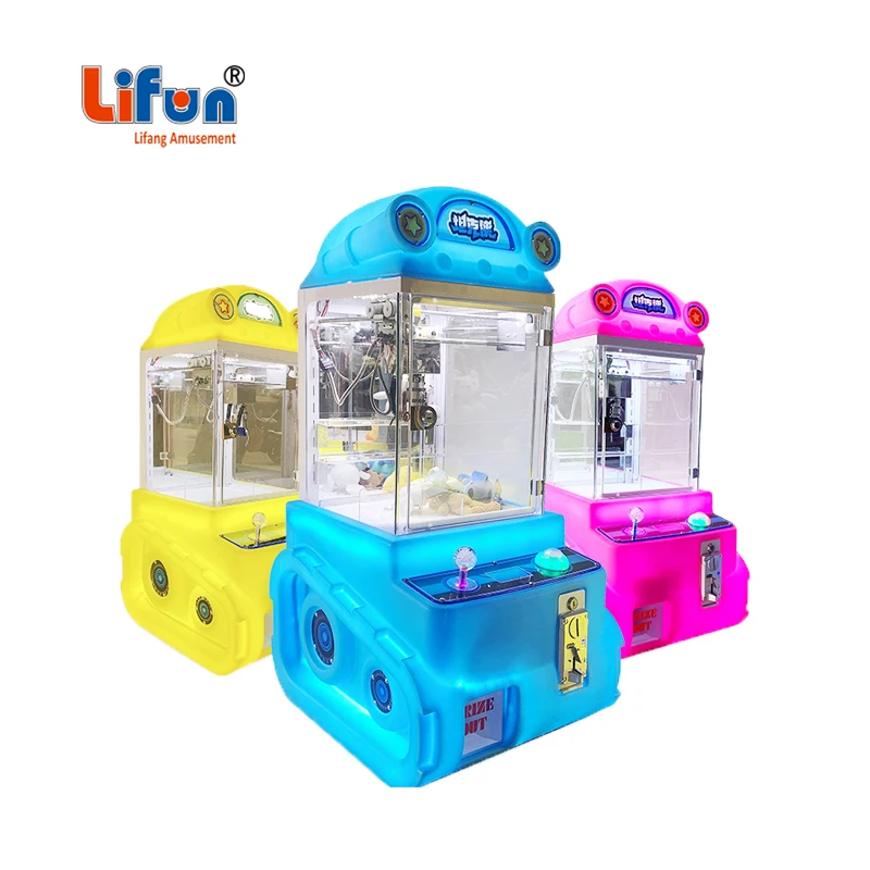 Factory Cheap Plastic Mini Arcade Claw Doll Game Machine Coin Operated ...