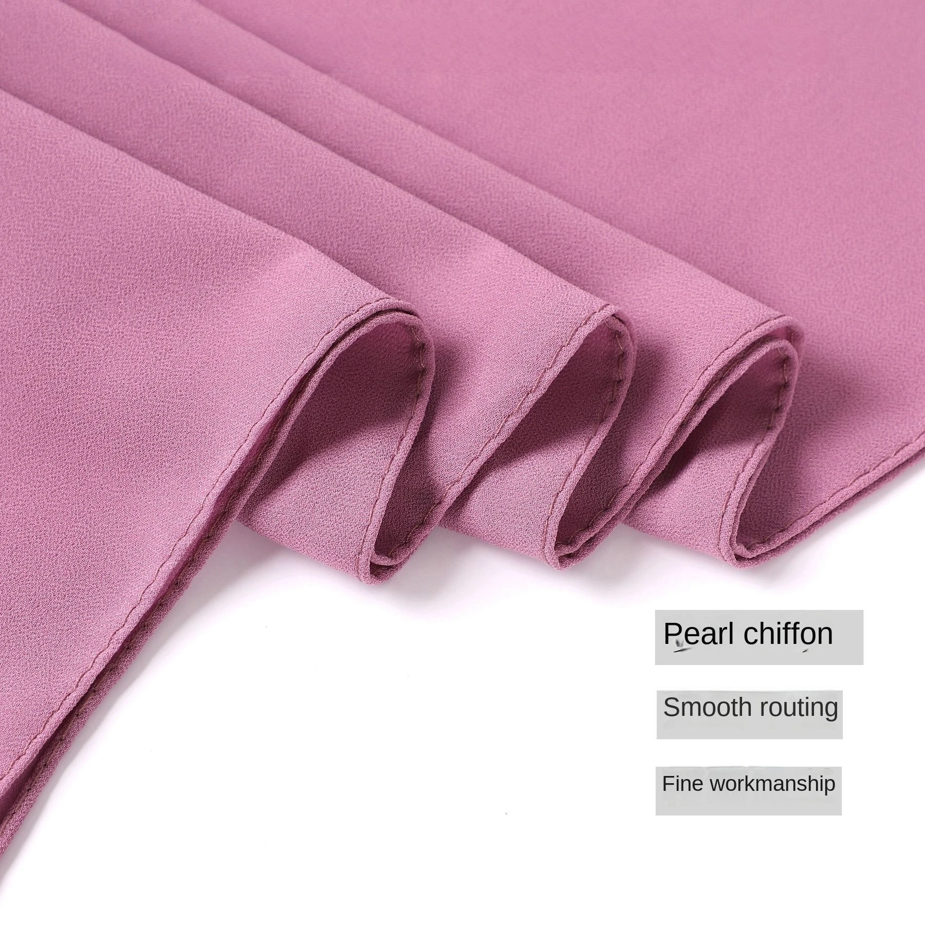 Premium Medina Chiffon Hijab - Elegant Muslim Headscarf