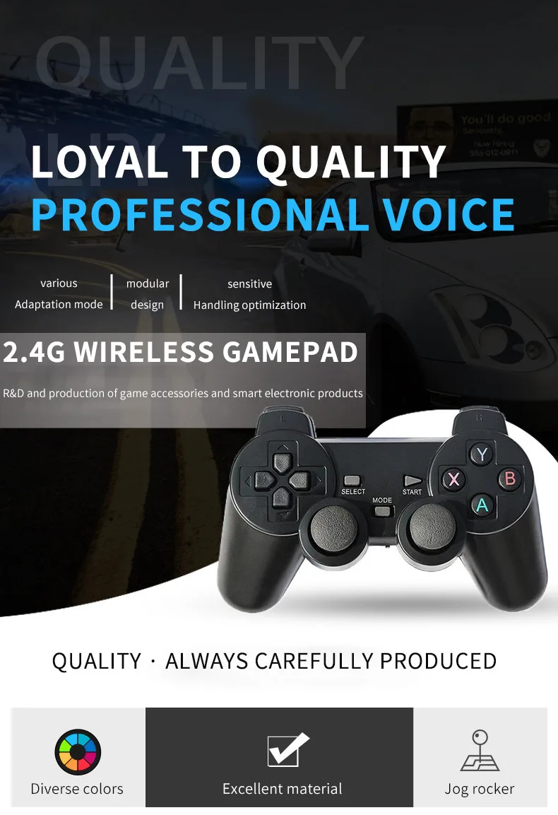 Gamer Remote PC Game Controller Gamepad Android TV PC360 Mobile Phone ...