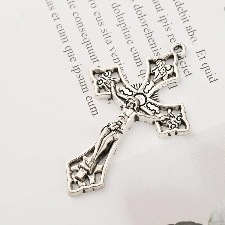 Christian Orthodox Jesus Cross Pendant Necklace Religious Inri Crucifix ...
