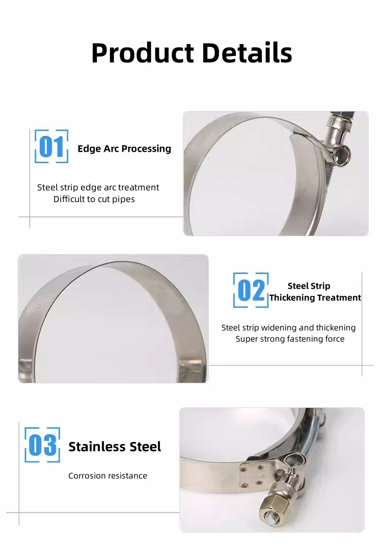 Stainless Steel T-shaped Strong Clamp/holding/throat Clamp,Automotive Hose Clamp,Strap,Self ...