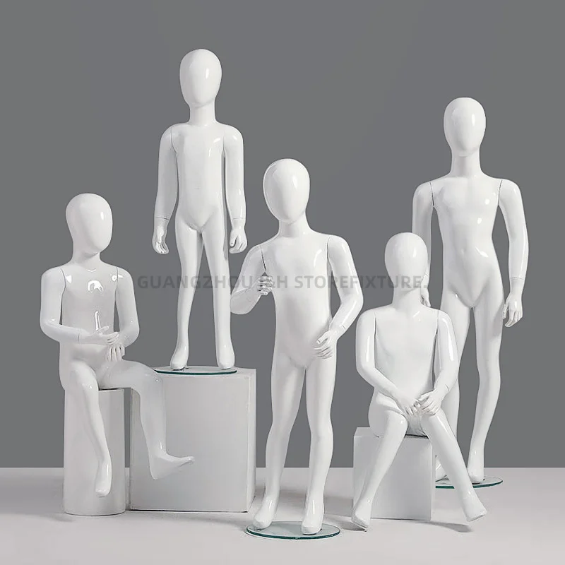 Fashion Children Store Dress Display Mannequins Full Body Fiberglass ...
