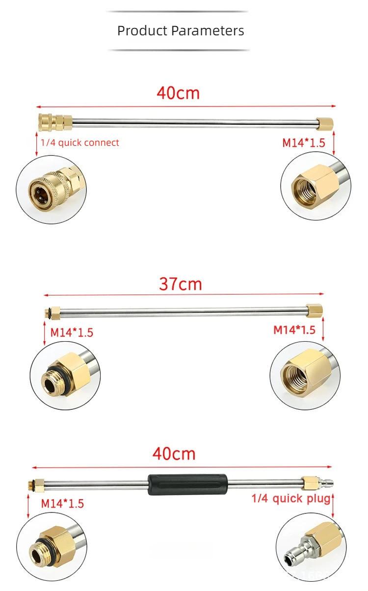 Lingzhen High Pressure Power Car Water Flushing Rod Nozzle 30 Degree ...