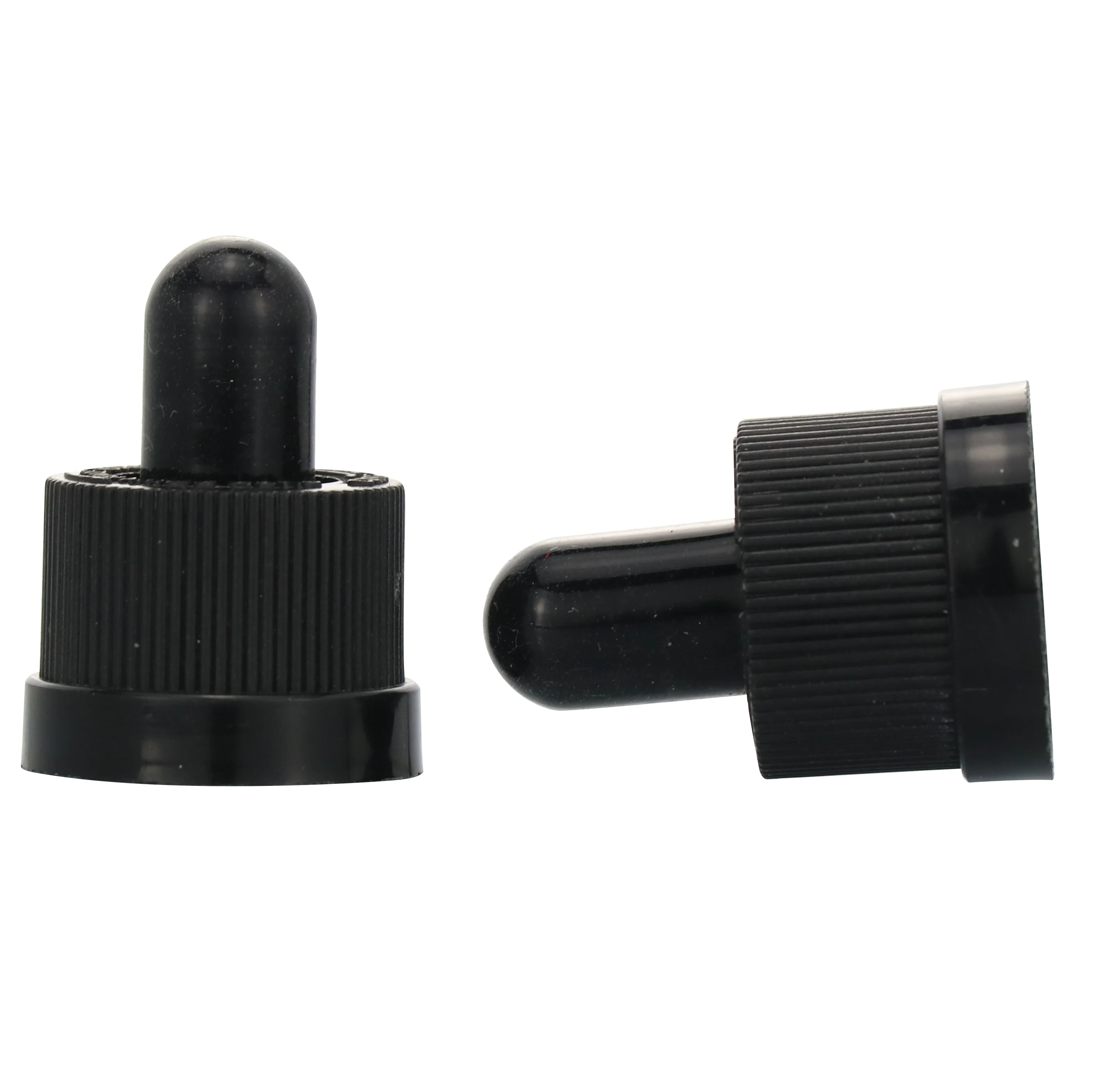 Rubber Dropper Cap with Pipette for Essential Oil Bottles