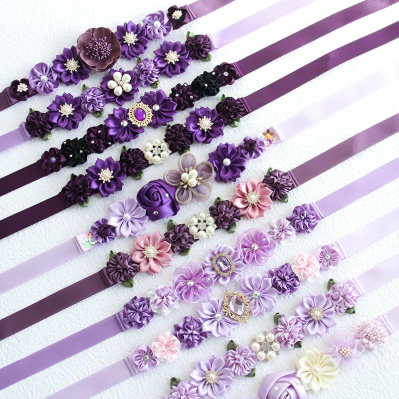 Handmade Diy Custom Ballet Hair Ribbons Adults Children Flower Headwear ...