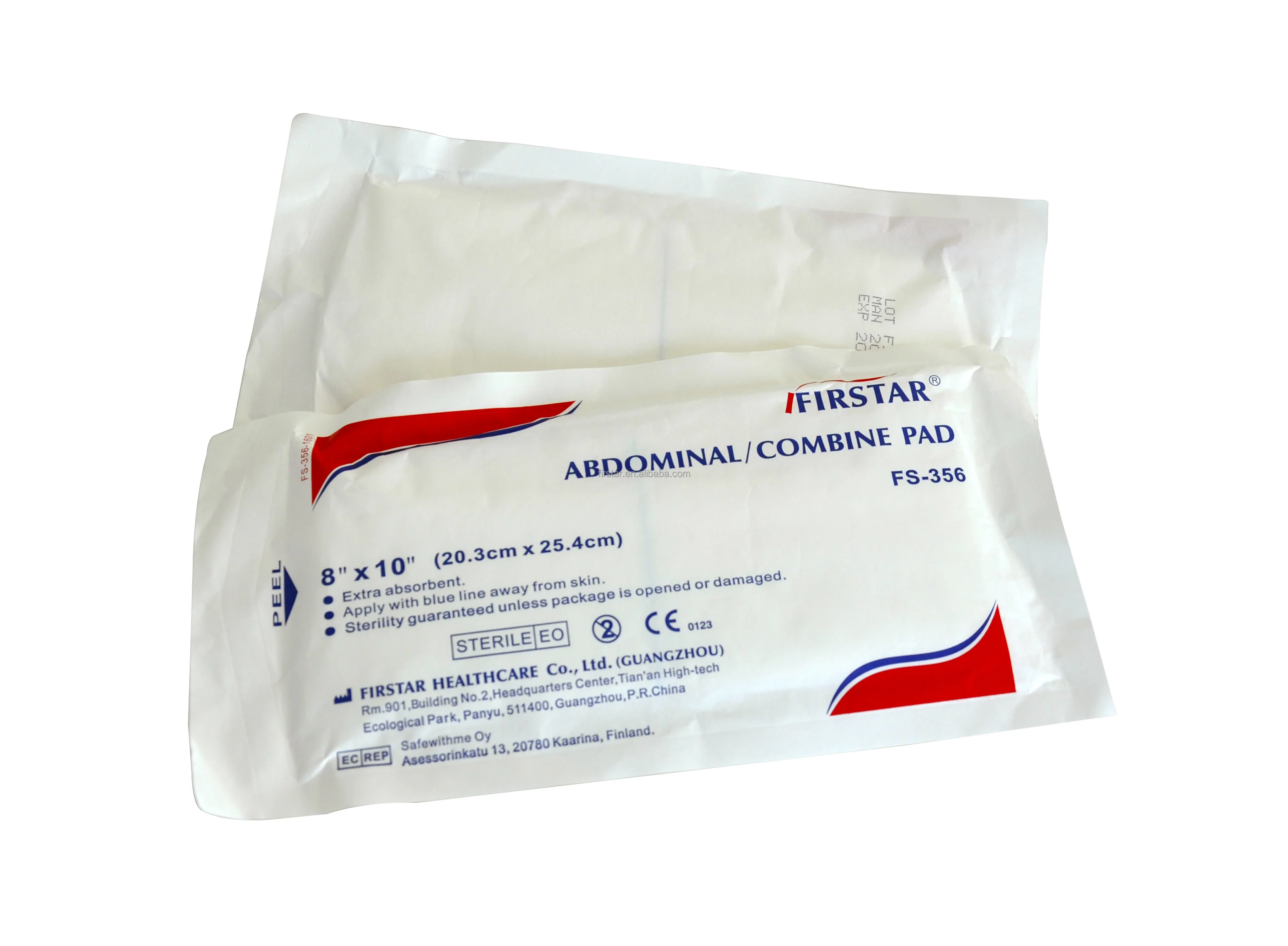 Firstar Sterile Abdominal ABD Combine Pads 5'' X9'' 8''x10'' Medical ...