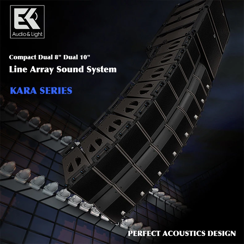 Kara208 Double 8" Stage Line Array Speaker Power Audio For Sound Rental ...