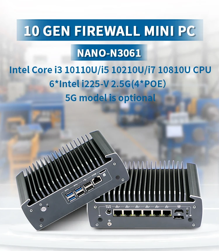 Iwill Firewall Mini Pc Pfsense 1u Router Network Firewall Sfp Chassis With 6*lan Ports - Buy ...