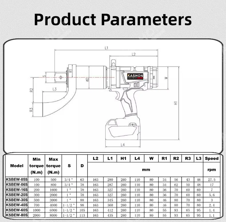 Intelligent Cordless Battery Powered Torque Wrench 500-4000nm - Buy ...