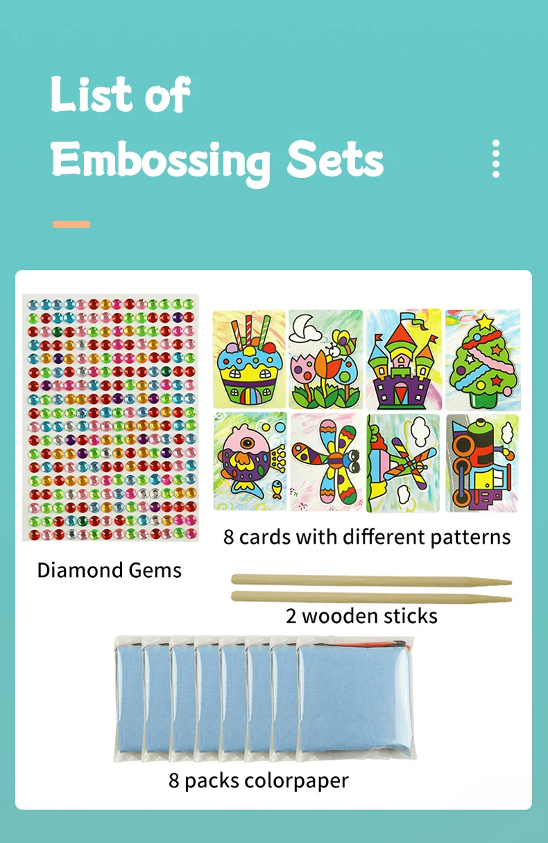 Tissue Sticker Art Kits for Kids Paper Sticker Art Sticky DIY Handmade ...