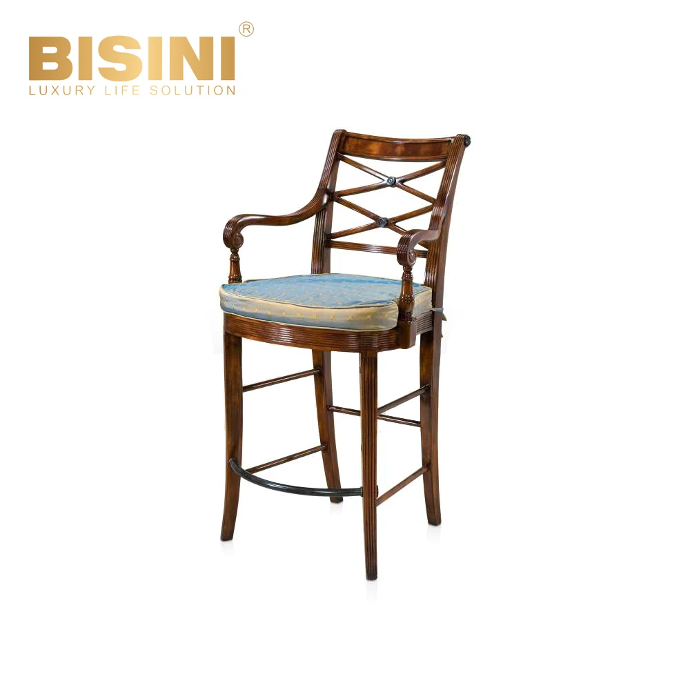Exquisite Solid Wood Carving Dining Chair Casual Armchair Dining Chair ...